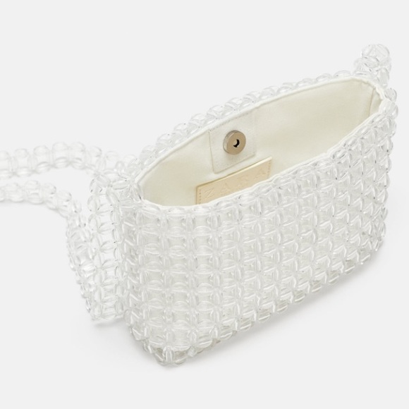 Zara | Bags | Zara Transparent Beaded Crossbody Bag | Poshmark